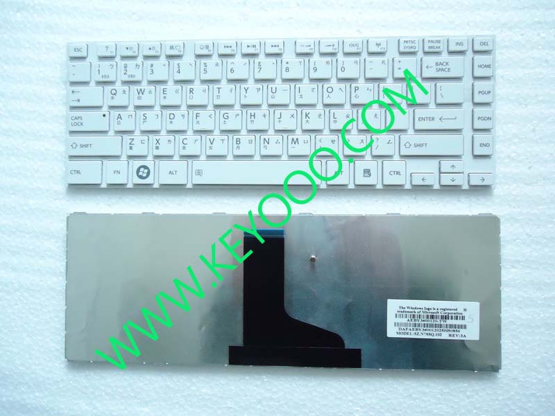 Toshiba Satellite C800 M800 L800 L830 M805 L805 white black tw aeby3 ...